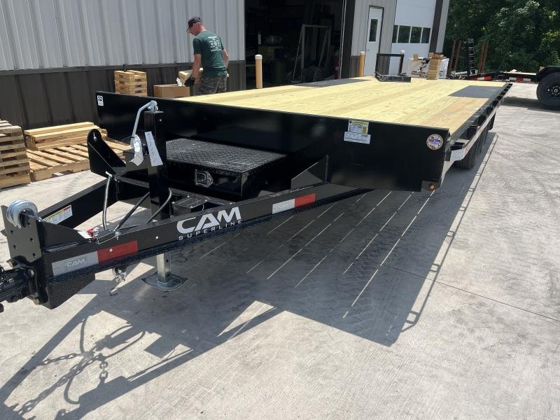 New 2025 CAM Deckover 8 x 20 - 10K GVWR - FLAT DECK - PULL OUT RAMPS ...