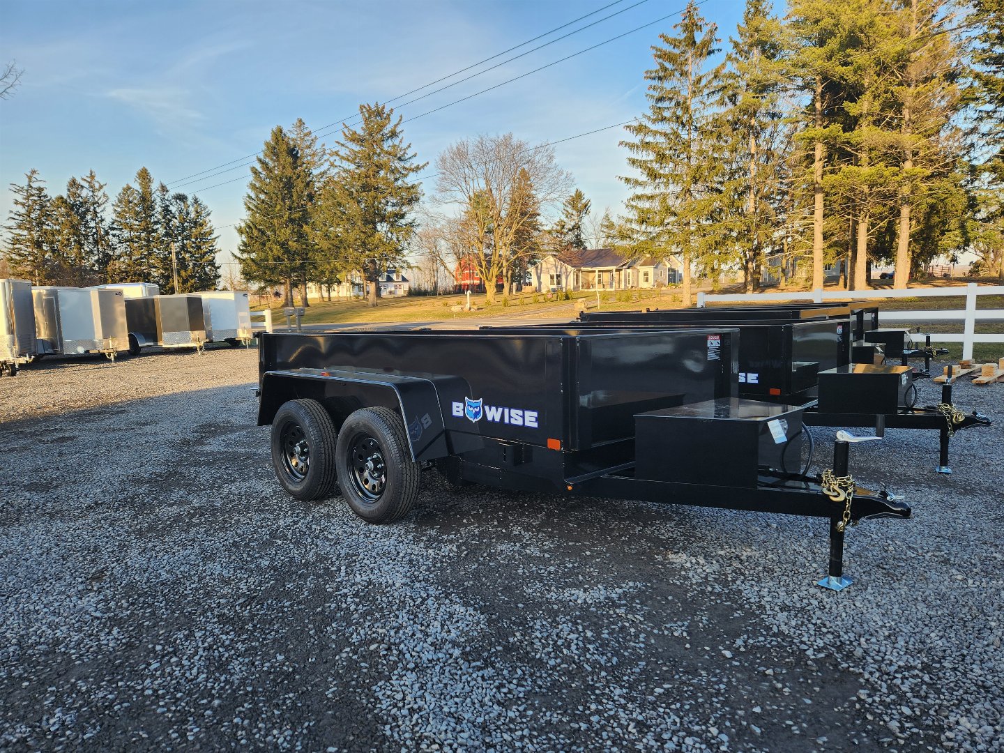 New 2025 BWISE DTR7 72x10 7K Light Duty Tandem Axle Dump Trailer | Penn ...
