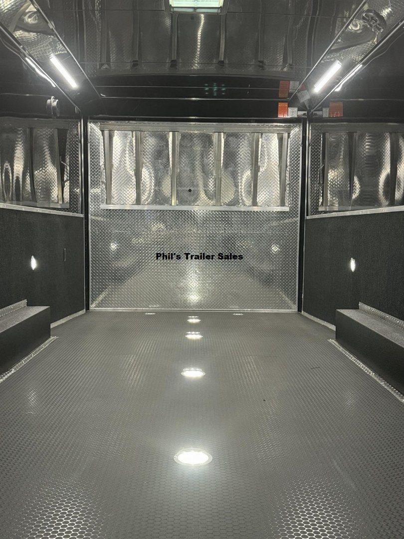 New 2025 HAULMARK NEW 85X34 EDGE ENCLOSED RACE TRAILER ELECTRIC AWNING ...