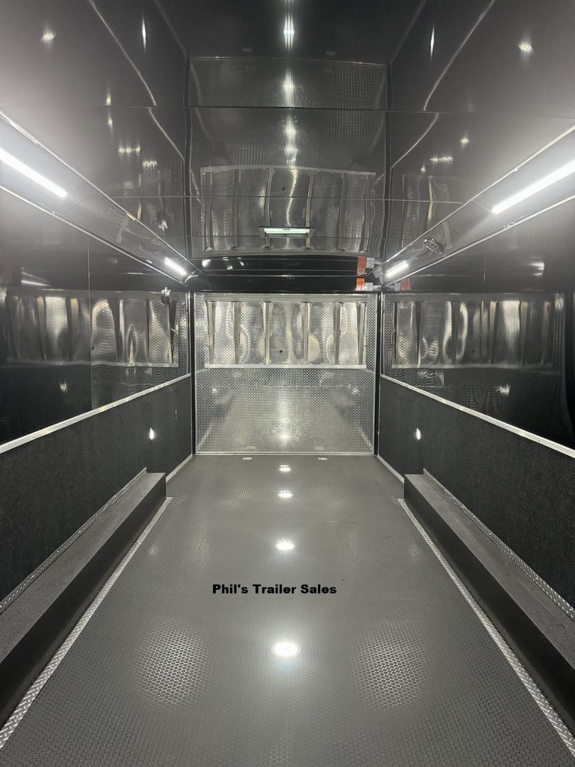 New 2025 HAULMARK NEW 85X34 EDGE ENCLOSED RACE TRAILER ELECTRIC AWNING ...