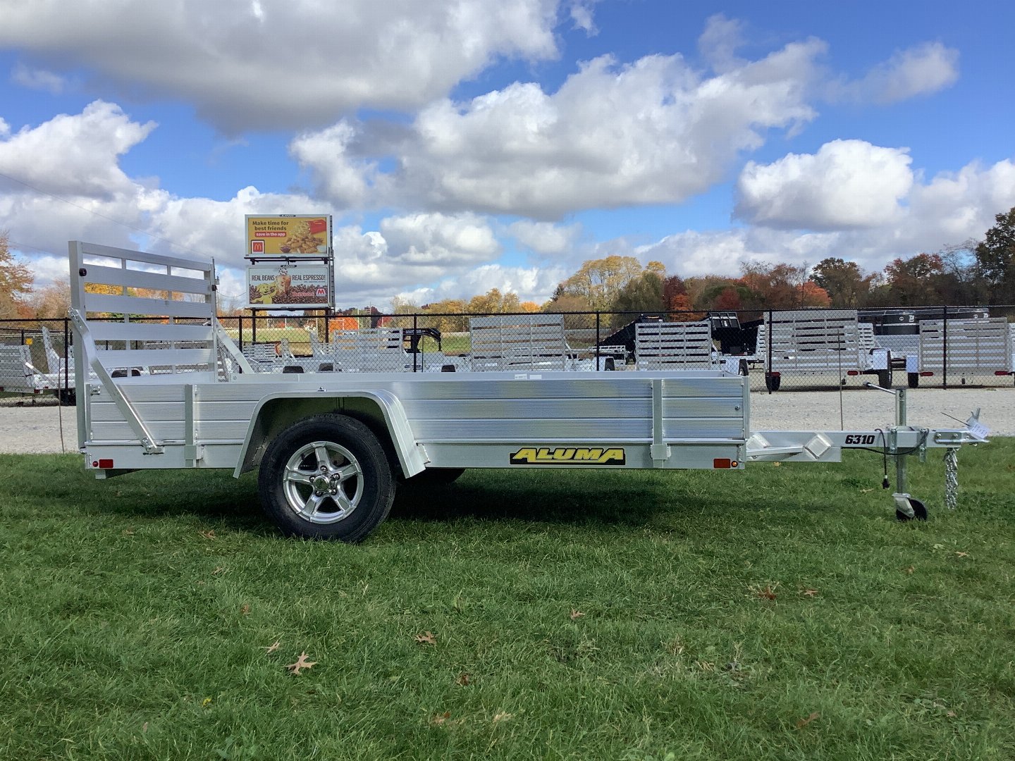 New 2025 Aluma 6310S-TG Utility Trailer | Orrville Ohio
