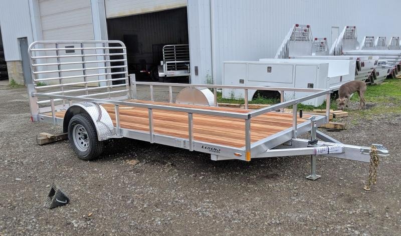 New 2025 Legend 7x14 Open Deluxe Aluminum Utility Trailer | Mount ...