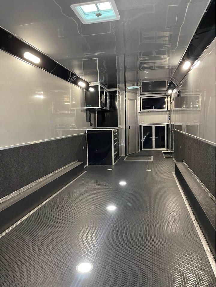 New 2025 34 BATHROOM HAULMARK EDGE PRO Car / Racing Trailer / ENCLOSED ...