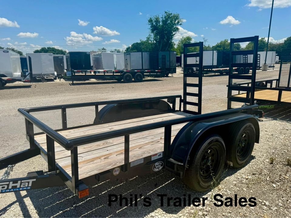 New 2024 Top Hat Trailers 5X10 TANDEM Utility Trailer FLATBED TRAILER ...