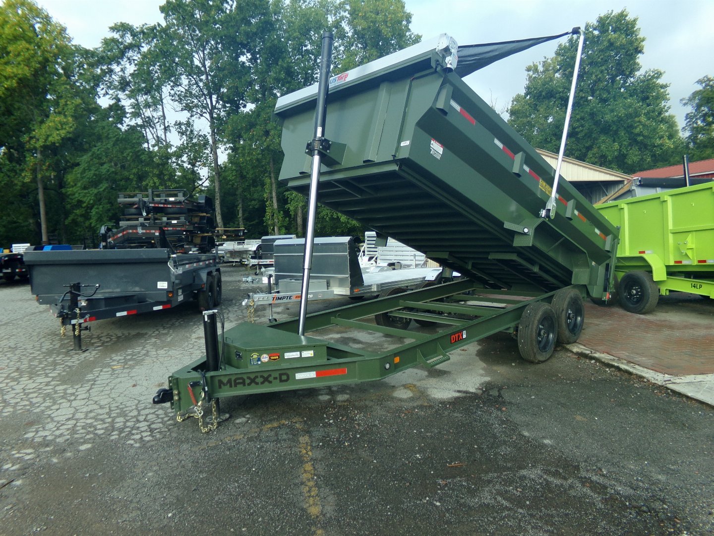 New 2024 MAXXD DTX 83X16 8 TON TARP 7GA FLARE SIDE Dump Trailer ...