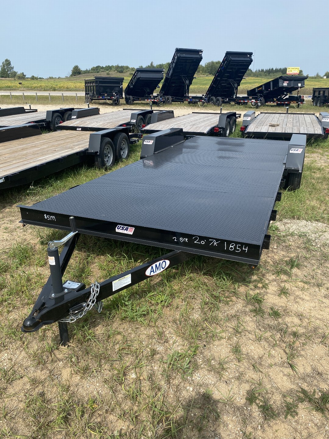 New 2024 AMO 2024 AMO 82X20 STEEL DECK CAR HAULER (7K) Car Hauler ...