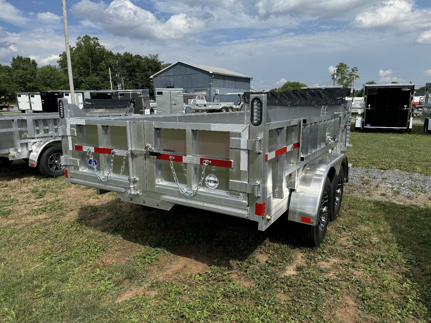 New 2025 MISSION 7x14 MODP Aluminum 14k Low Pro Dump Dump Trailer ...