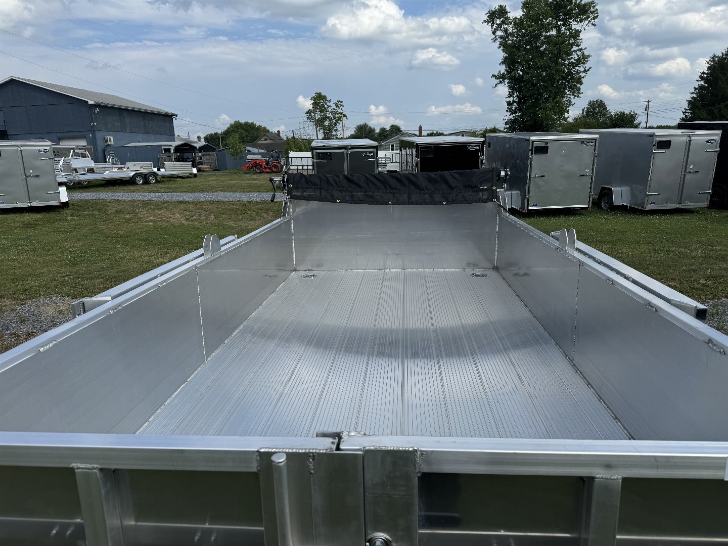 New 2025 MISSION 7x14 MODP Aluminum 14k Low Pro Dump Dump Trailer ...
