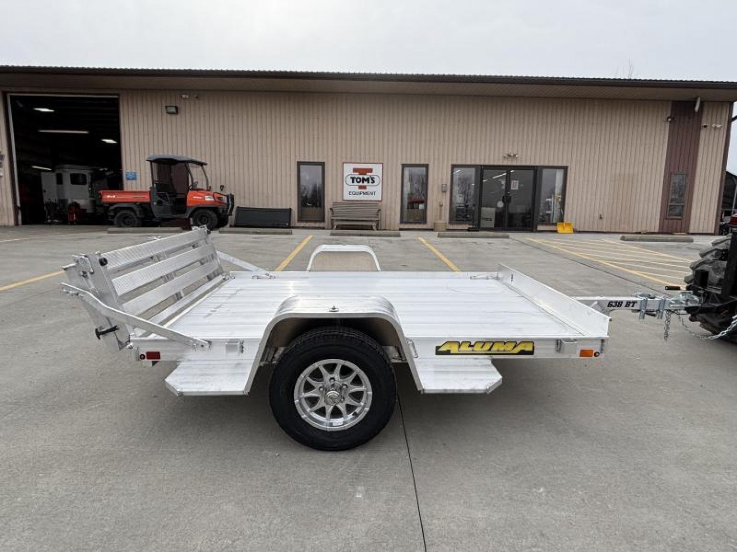 New 2026 Aluma 638BT Aluminum Utility Trailer w/ Bi Fold Ramp - 2000 ...