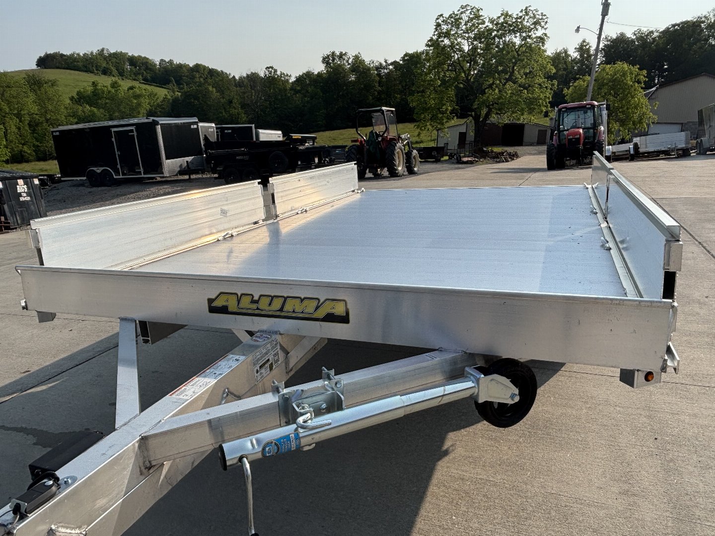 New 2025 Aluma Trailers A8812TA ATV Deckover Trailer (3 Place) - Side ...