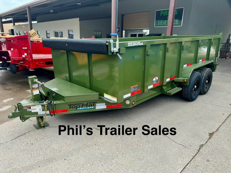 New 2024 Top Hat Trailers 83X16 Dump Trailer 3' SIDES | Robinson Texas