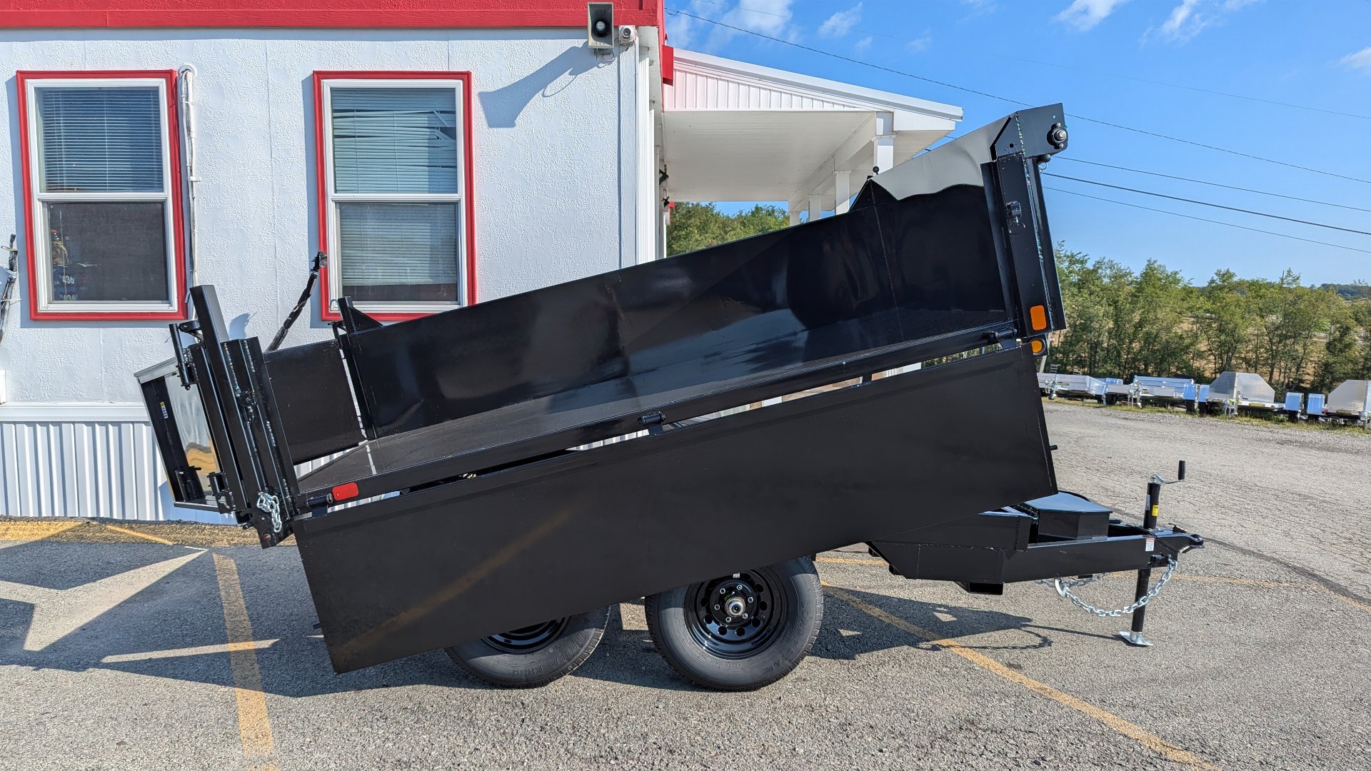 New 2025 Homesteader 6x12 Deckover Dump Trailer w/ Dropside on Curbside ...