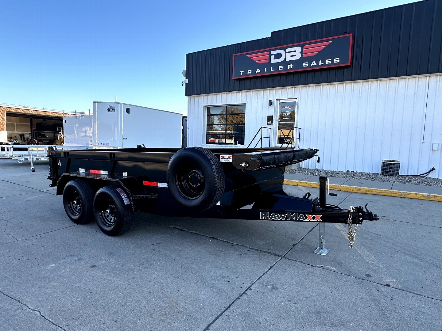 New 2025 RAWMAXX 77"x12' MDX 10K Dump Box Trailer Dump Trailer ...