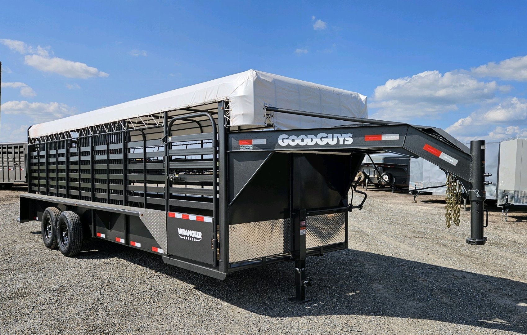 New 2024 Good Guys Trailers 6'8" x 24' Wrangler Bar-Top Livestock ...