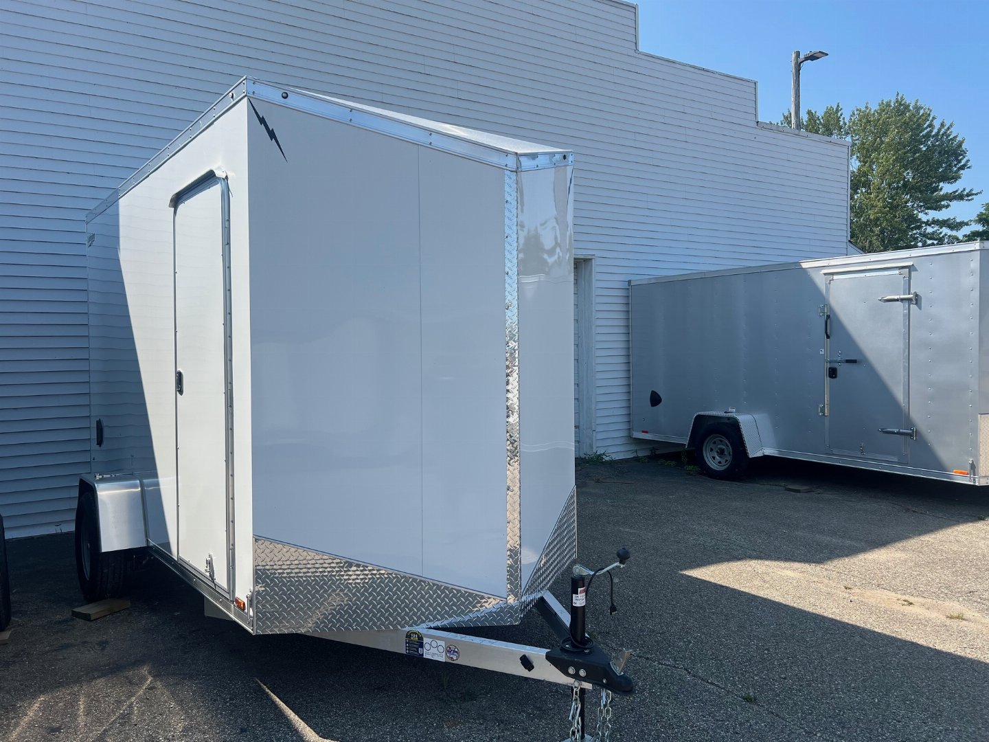 New 2025 6 X 12 Lightning ALL ALUMINUM Enclosed Trailer with 7ft ...