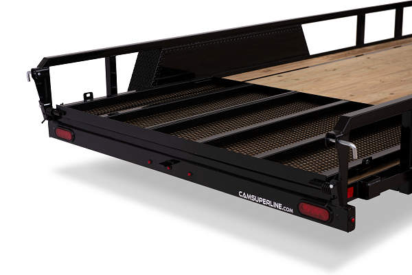 New 2025 CAM SUPERLINE 7x12 Tubular Top Rail Utility Trailer w/ Spring ...