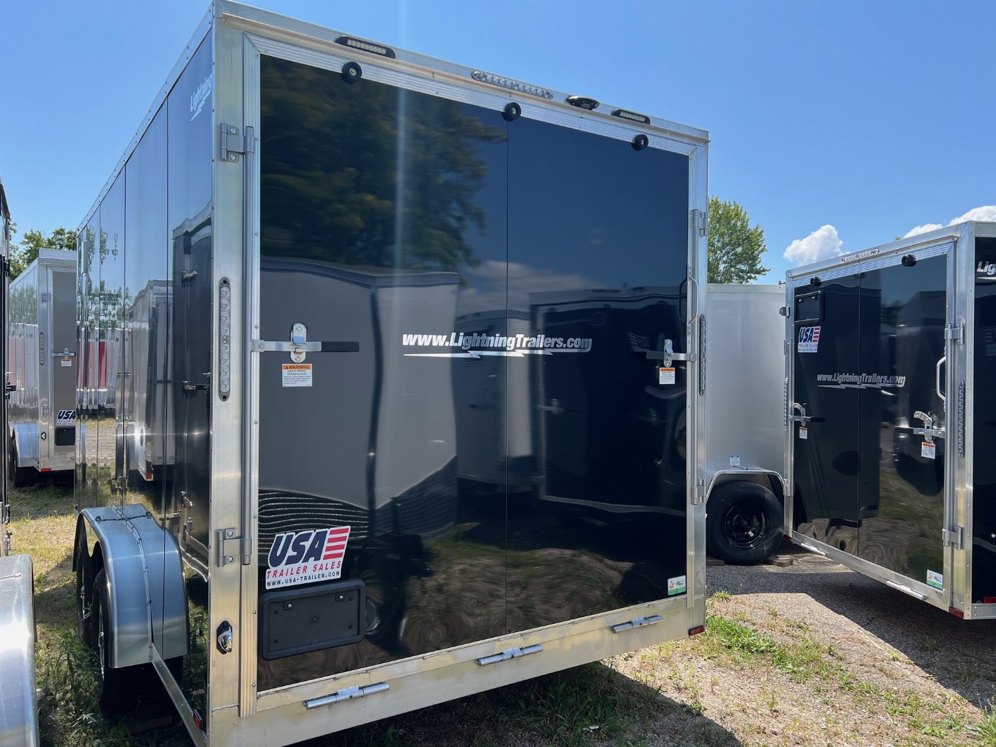 New 2023 LIGHTNING TRAILERS 7.5 X 16 ALL ALUMINUM Enclosed Trailer 7ft ...