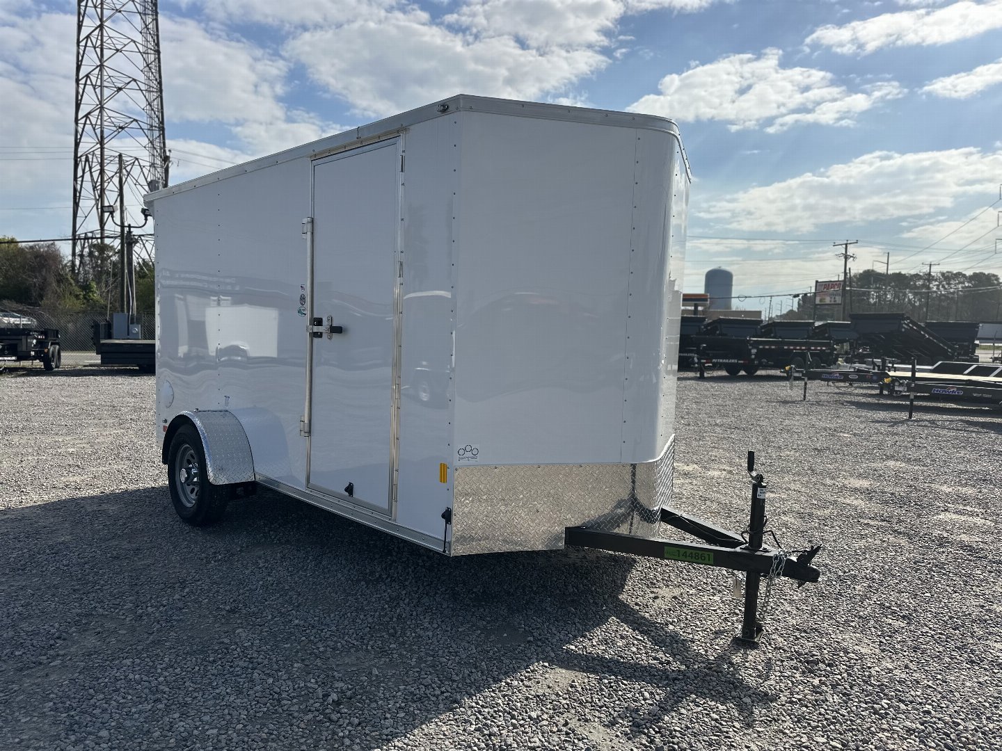 New 2025 CONTINENTAL CARGO 6X12 Enclosed Trailer w/Rear Wing & Double ...