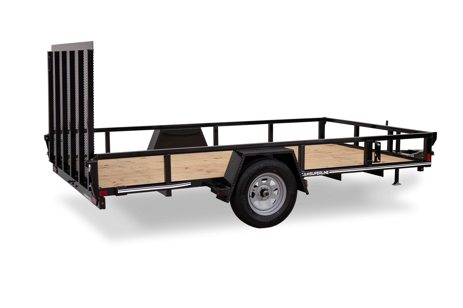 New 2025 CAM SUPERLINE 6x10 Tubular Top Rail Utility Trailer w/ Spring ...