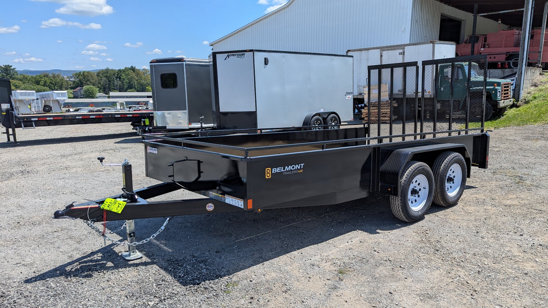 New 2024 Belmont 7x14 Tandem Solid Side Utility Trailer | Mount ...
