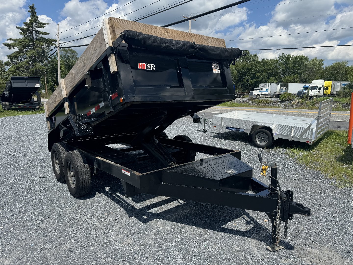 Used 2023 HAWKE TRAILERS 6X12 HD Low Pro 10000 Lb Dump Trailer ...