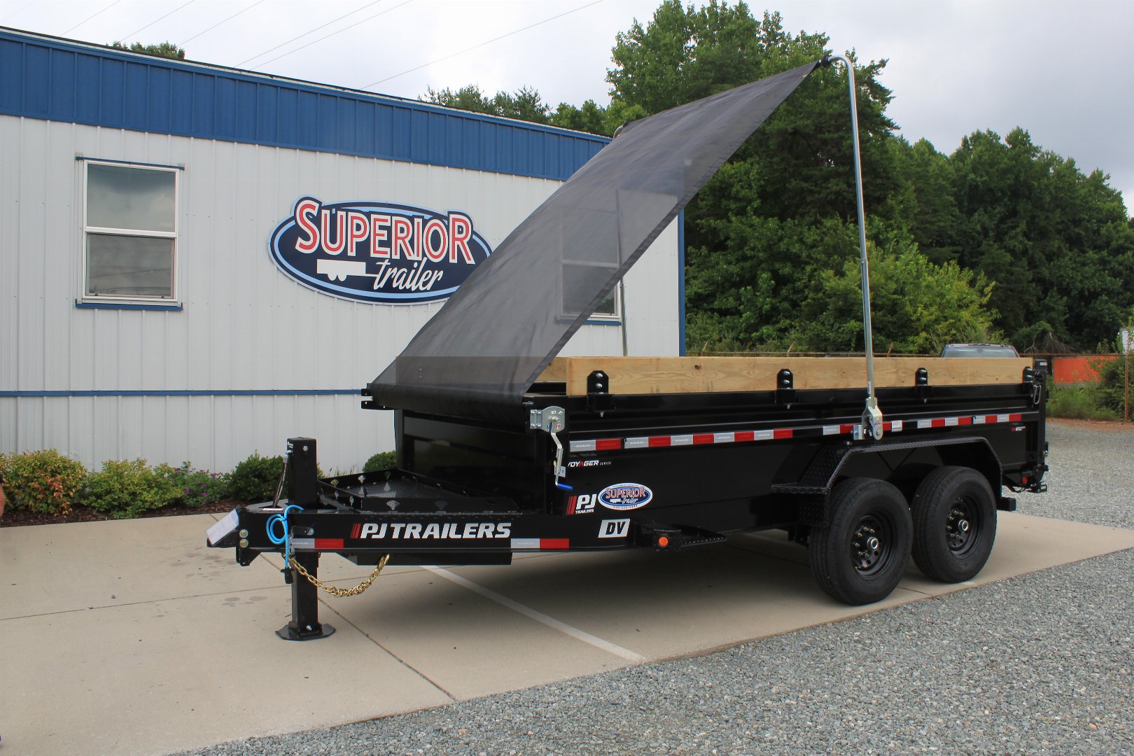 New 2025 PJ Trailers Voyager 7x14 Dump Trailer w/ Hydraulic Monster ...