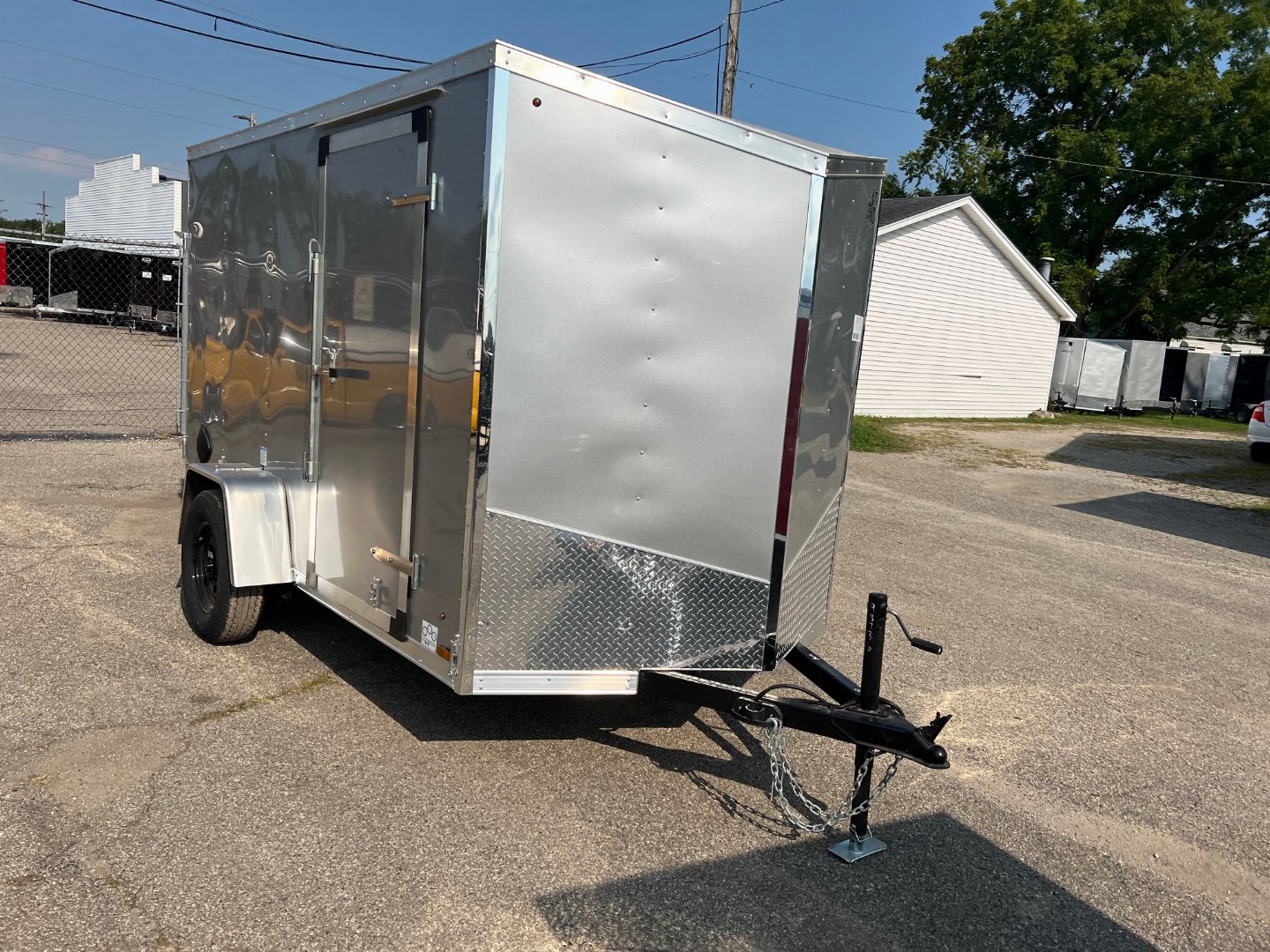 New 2025 6 x 10 US CARGO Enclosed Trailer with Ramp WITH 3/8 WALLS AND ...