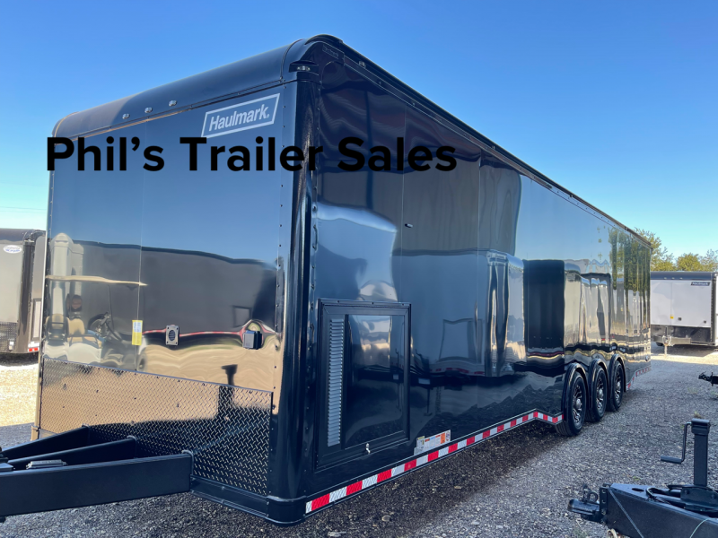 New 2025 HAULMARK NEW 85X34 EDGE ENCLOSED RACE TRAILER ELECTRIC AWNING ...
