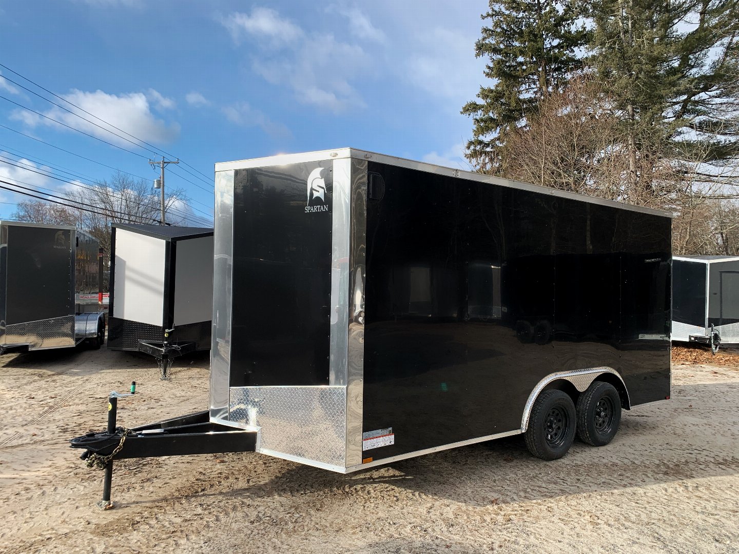 New 2025 SPARTAN 8.5X16 + 2ft V nose/ 7' Int Height/ .080 Polycore ...