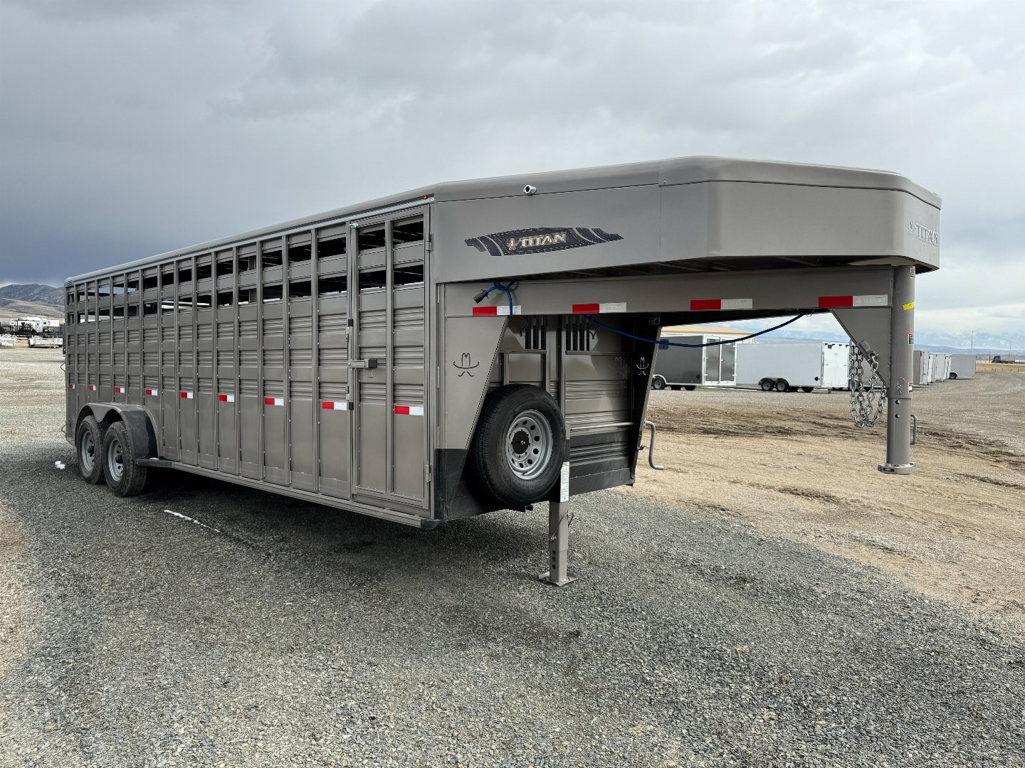 New 2024 TITAN 24' STANDARD STOCK TRAILER | Three Forks Montana