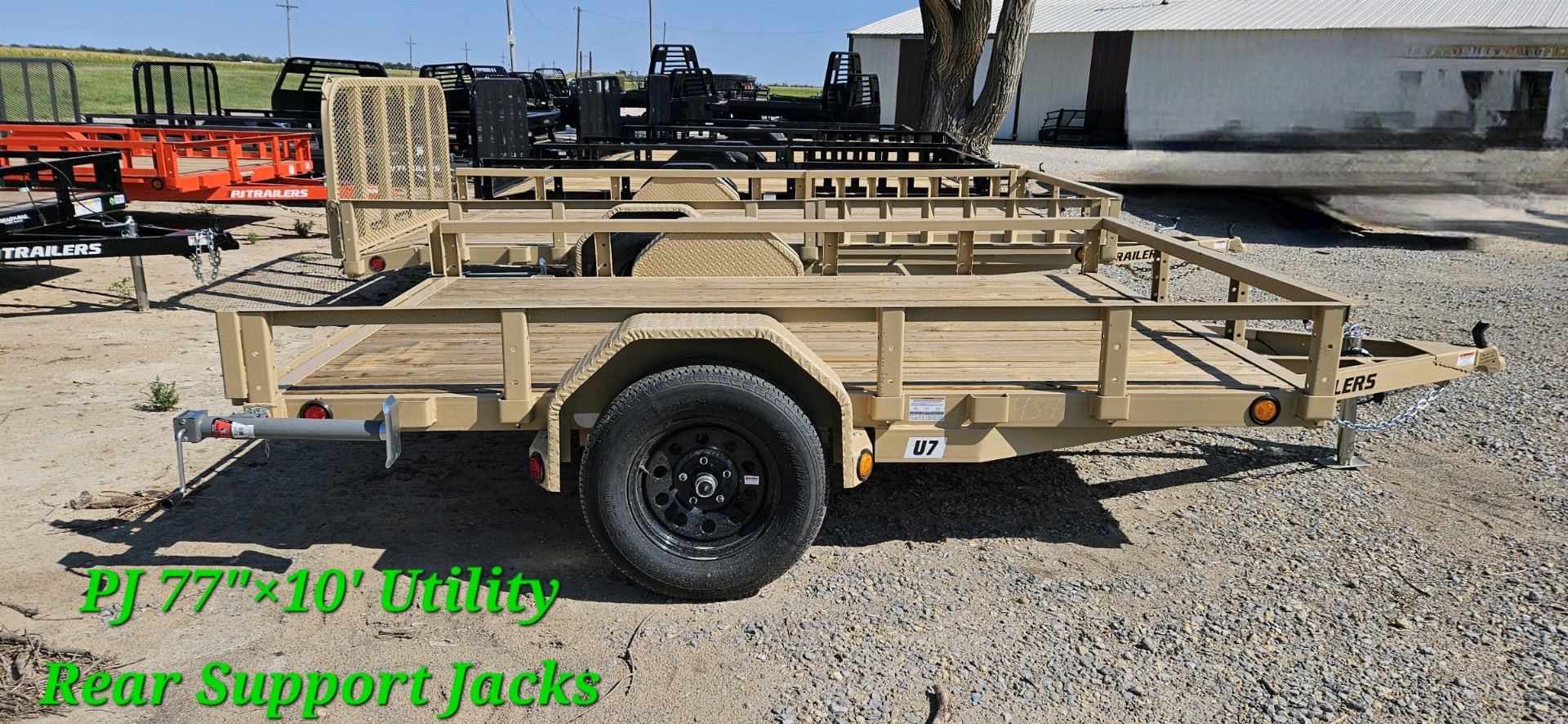 New 2025 PJ TRAILERS 10' x 77 in. Single Axle Channel Utility Trailer ...