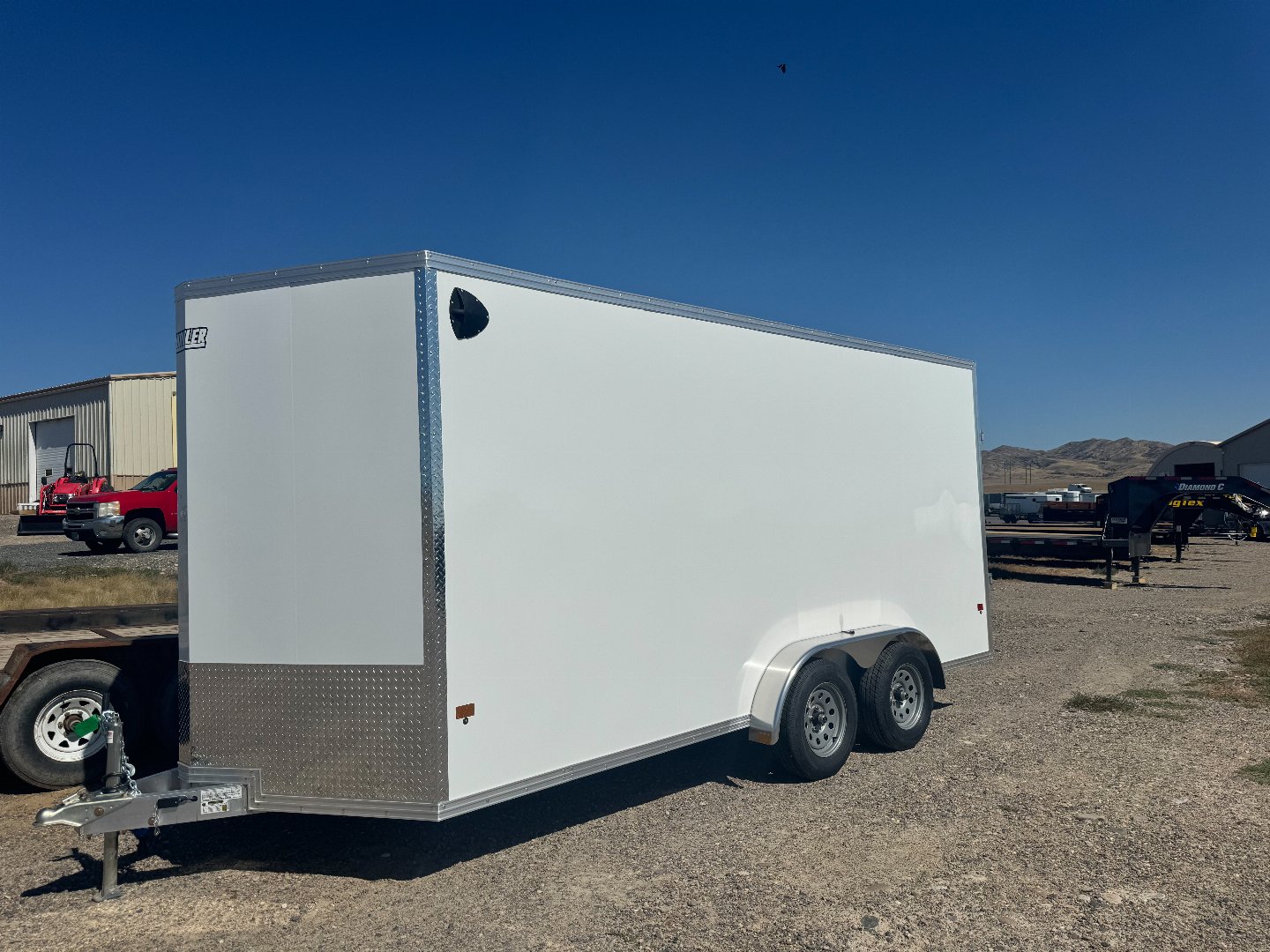 New 2024 ALCOM 7.4x16 EzHauler Cargo / Enclosed Trailer | Three Forks ...