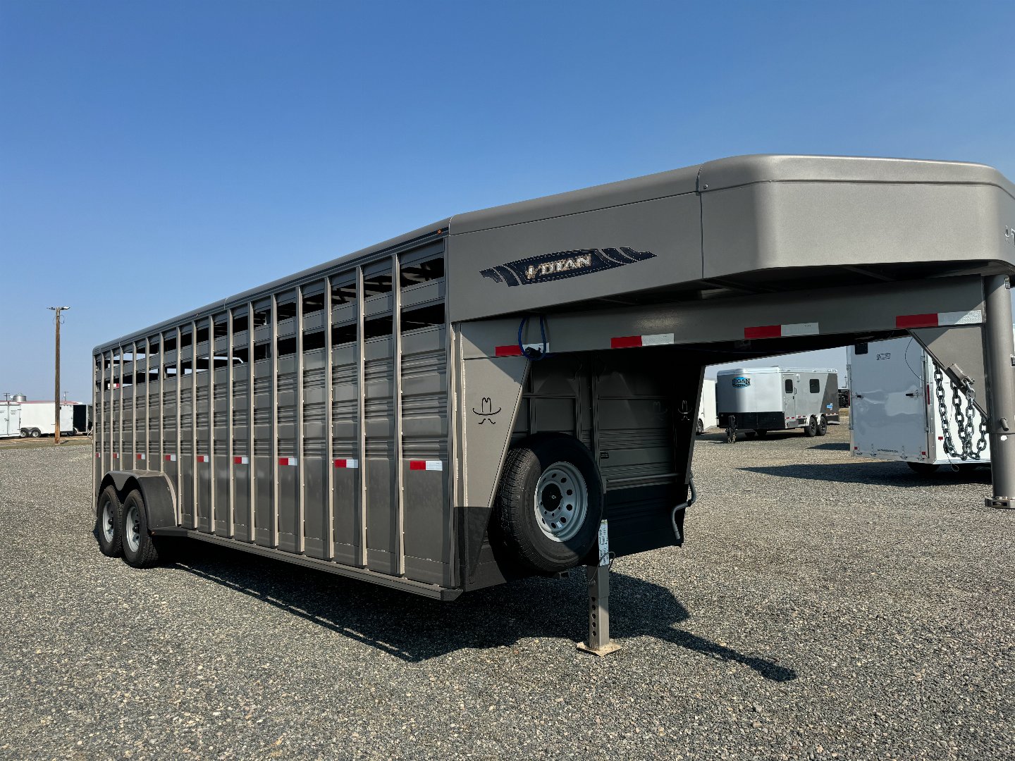 New 2024 TITAN 24' Standard Stock Trailer | Three Forks Montana