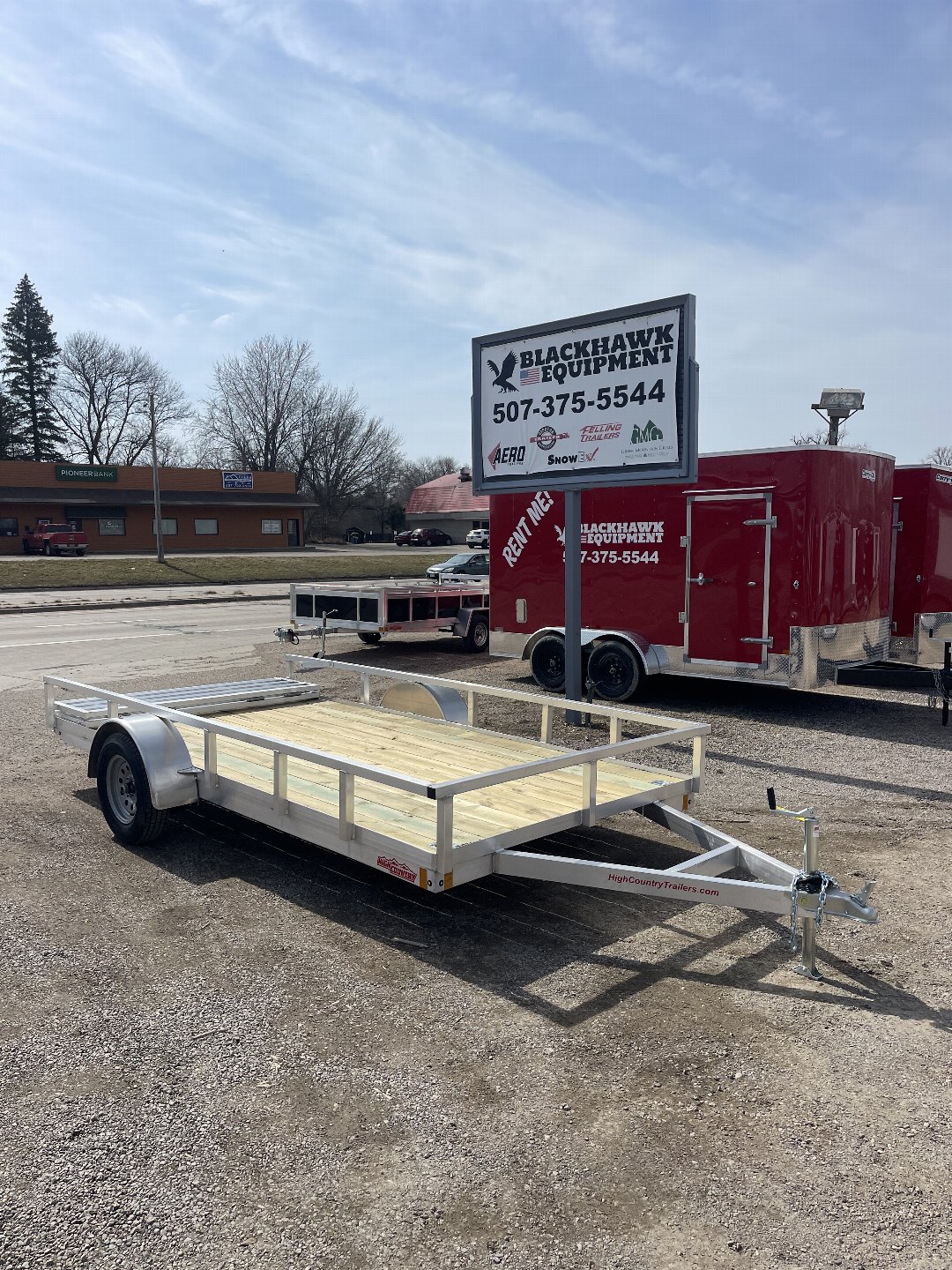 New 2025 HIGH COUNTRY TRAILERS 80x14 (6.5x14)Aluminum Utility Trailer ...