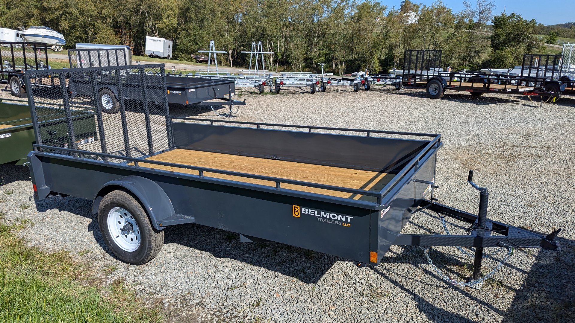 New 2024 Belmont 6x12 Solid Side Utility Trailer w/ Lay Flat Gate (2024 ...