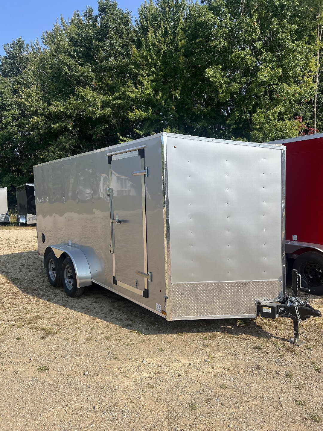 New 2025 US Cargo 7X16 Cargo / Enclosed Trailer W/RAMP DOOR | Edmore Michigan