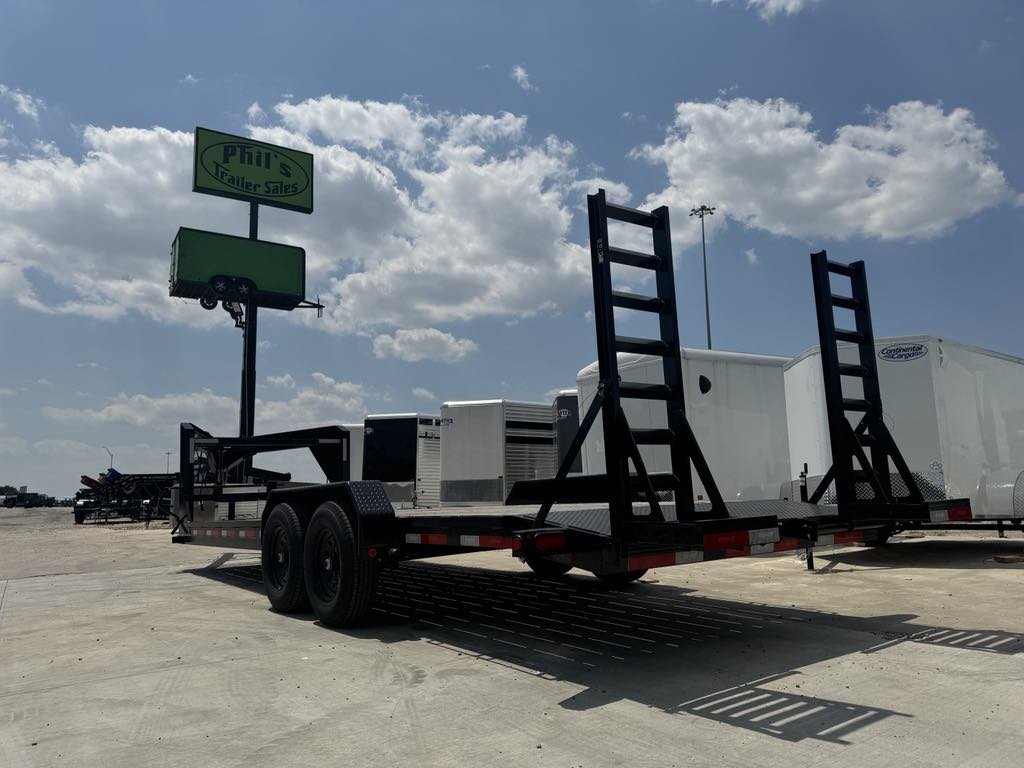 New Top Hat Trailers 83X24 GOOSENECK 5' FOLD UP RAMPS Utility Trailer ...