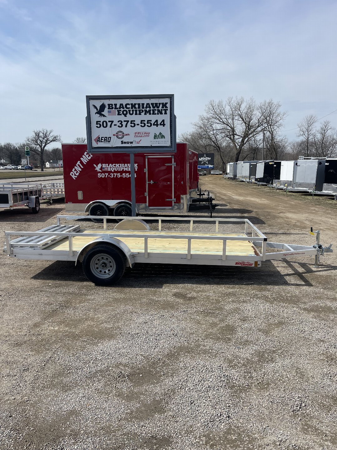 New 2025 HIGH COUNTRY TRAILERS 80x14 (6.5x14)Aluminum Utility Trailer ...