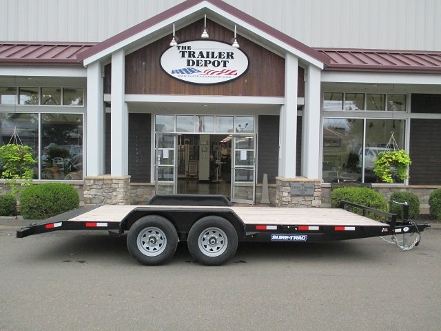 New Sure-Trac 6'10" x 18' Wood Deck Open Car Hauler 9.9K | Northford ...