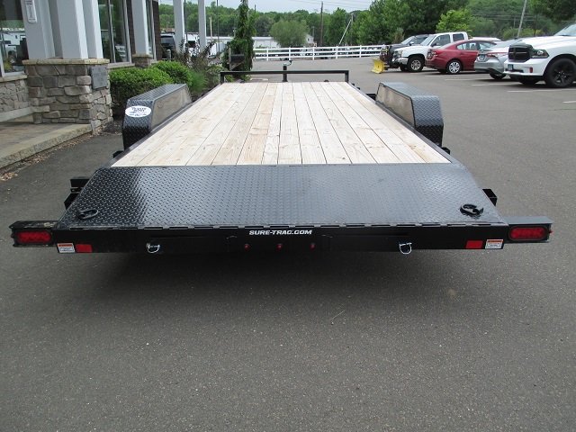 New Sure-Trac 6'10" x 20' Wood Deck Open Car Hauler 9.9K | Northford ...