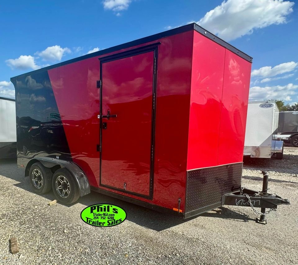 New 2024 RC Trailers 7X14 SCREWLESS TWO TONED BLACKOUT Cargo / Enclosed ...