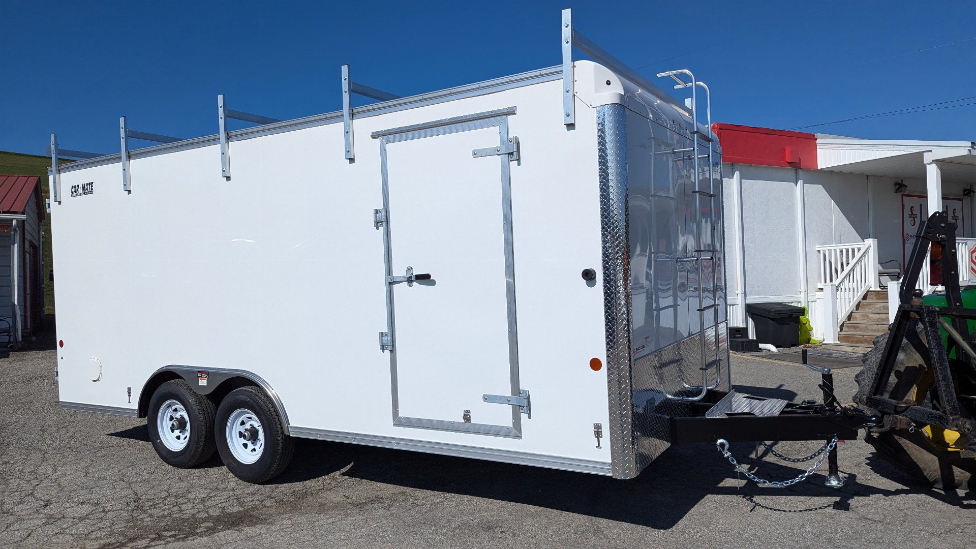 New 2025 Car Mate 8x18 HD Custom Contractor Trailer w/ Barn Doors (9990 ...