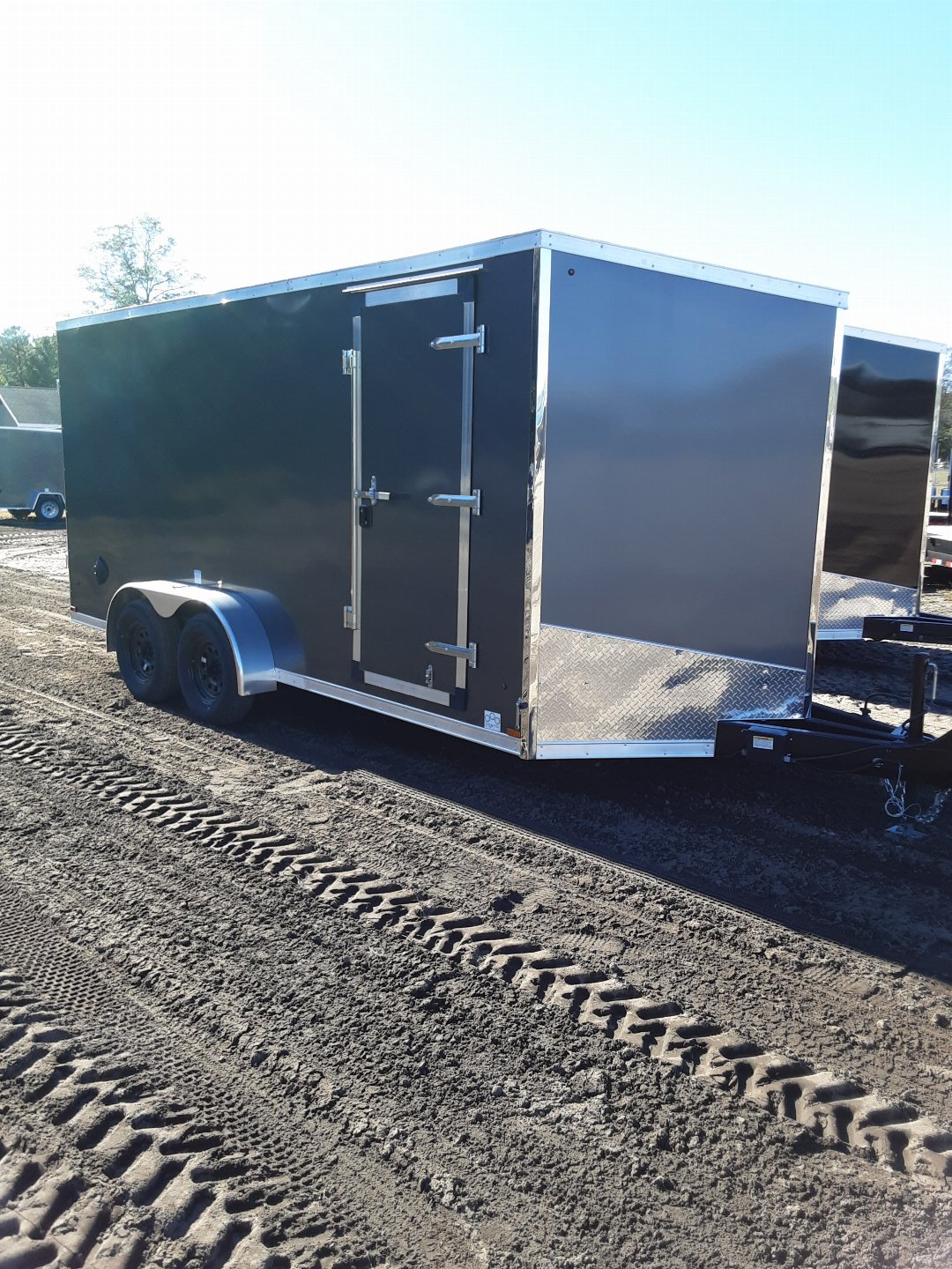 New 2025 7 X 16 V-NOSE RAMP US Cargo / Enclosed Trailer | Grayling Michigan