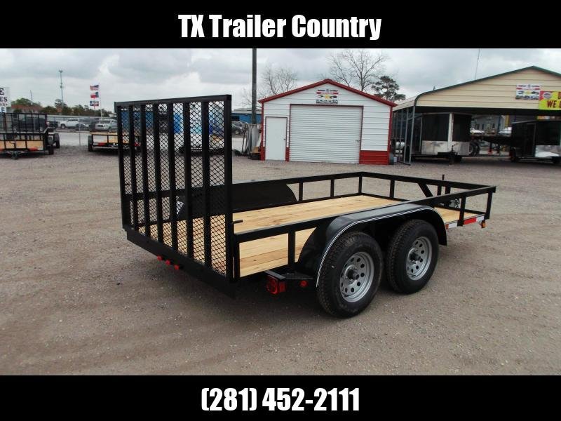 New 2025 LONGHORN TRAILERS 12ft Tandem Axle Utility Trailer w/ Heavy ...