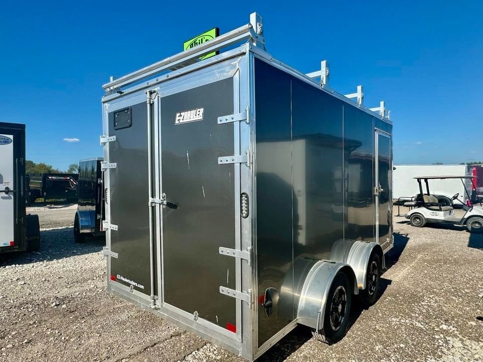 New 2022 E-Z Hauler 7X14 CONTRACTOR TRAILER DOUBLE DOORS WITH STOWABLE ...