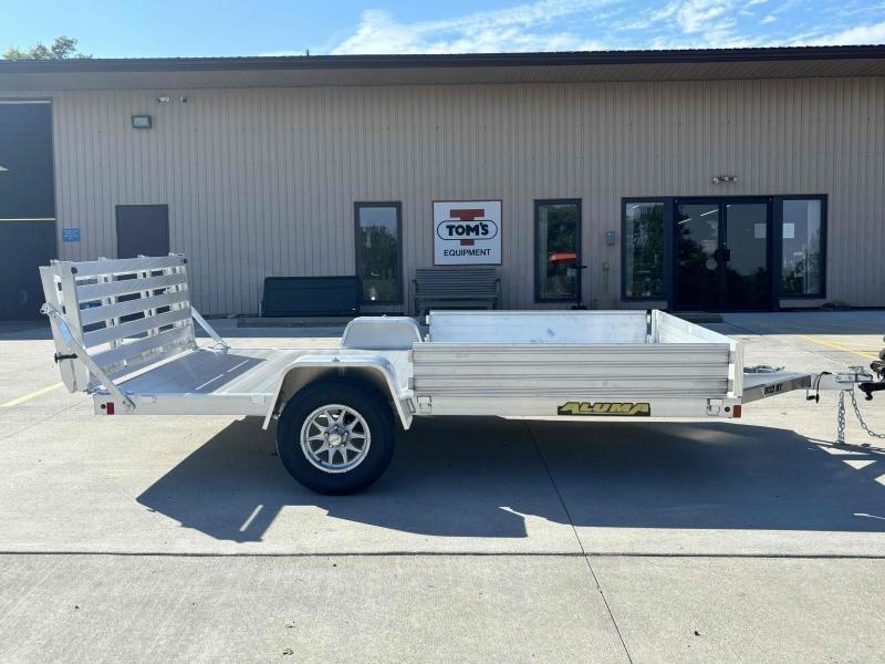 New 2025 Aluma Trailers 8112BT Utility Trailer W/ Side Load Ramps / Bi ...