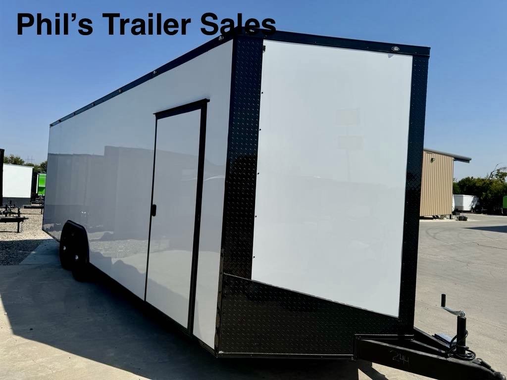 New 2024 8.5X24 BLACKOUT PACKAGE ALUMINUM WHEELS Cargo / Enclosed ...