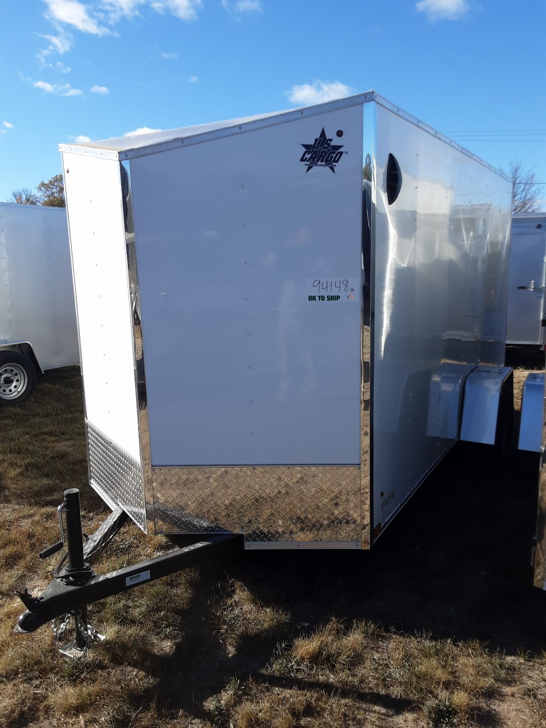 New 2025 US Cargo / Enclosed Trailer WHITE W/RAMP | Grayling Michigan