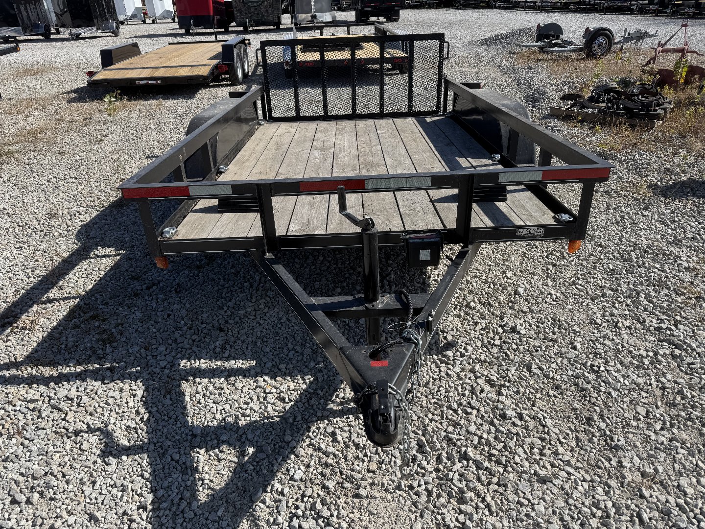 Used USED 2022 P & T Trailers 77X12WT Utility Trailer 77X12 DOVETAIL ...