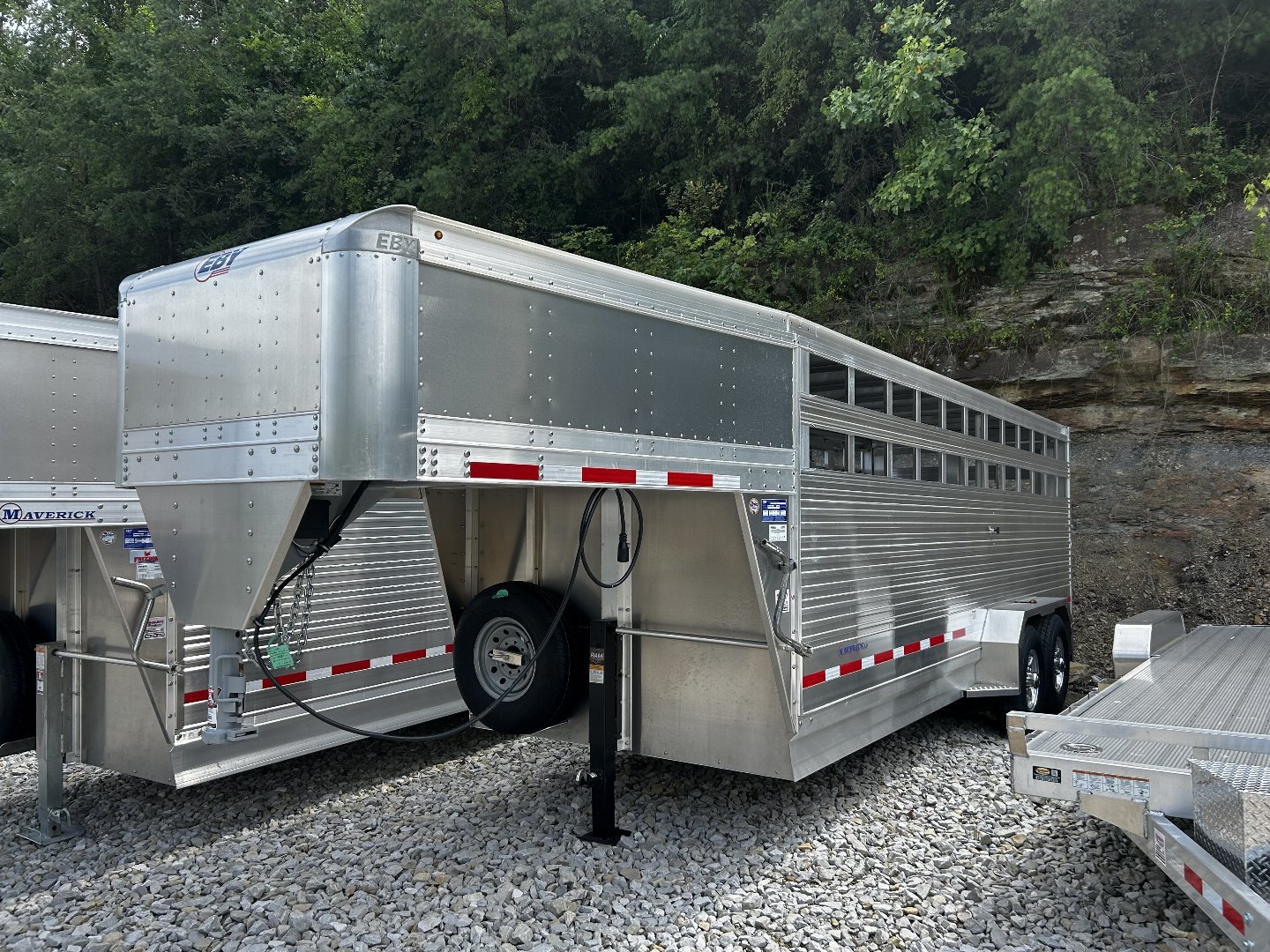 New 2023 EBY Trailers 6'11x20 Maverick LS GN 14K Stock / Stock Combo ...